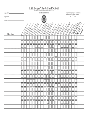 Fillable Online Tournament Verification Check List Fax Email Print ...