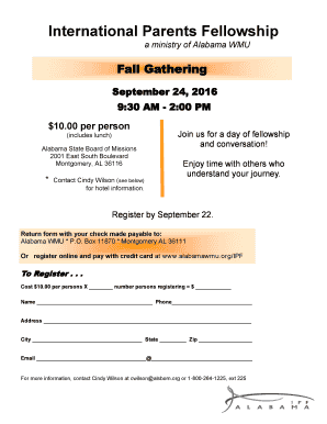 Fillable Online alabamawmu Download flyer here - Alabama WMU ...