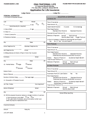 Fillable Online life.pdf Fax Email Print - pdfFiller