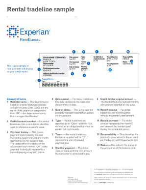 Fillable Online Rental tradeline sample Fax Email Print - pdfFiller