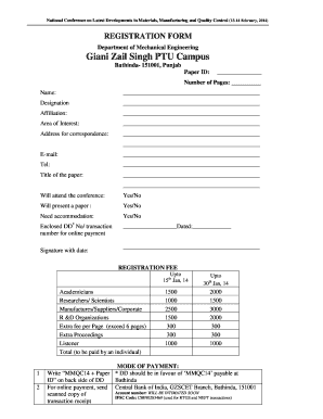 Fillable Online gzscampus Giani Zail Singh PTU Campus - Punjab ...