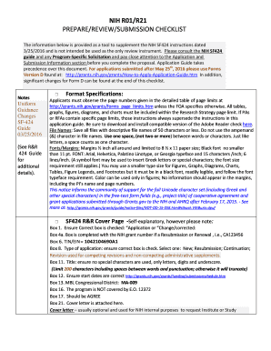 Fillable Online PREPARE/REVIEW/SUBMISSION CHECKLIST Fax Email Print ...