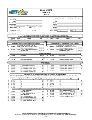 Fillable Online Zippie X'CAPE Order Form - Sunrise Medical Fax Email ...