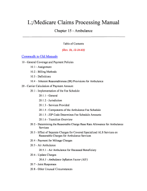 Fillable Online cms L;/Medicare Claims Processing Manual Fax Email Print - pdfFiller
