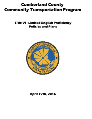 Fillable Online co cumberland nc DRAFT - Cumberland County Community Transportation Program ...