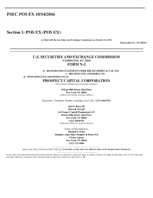 Fillable Online PSEC POS EX 10/14/2016 Section 1: POS EX (POS EX ...