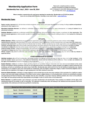 Fillable Online Membership Application Form Please print, complete and fax or ... Fax Email ...