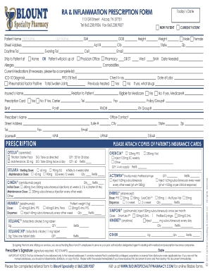 Fillable Online Rheumatoid Arthritis and Inflammation Referral Form Fax ...