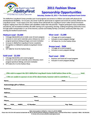 Fillable Online abilityfirst Long Beach Center Guild 2011 Fashion Show ...