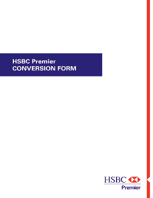 Fillable Online hsbcinvestments HSBC Premier CONVERSION FORM ...