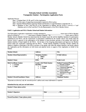 Fillable Online nsaahome Nebraska School Activities Association ...