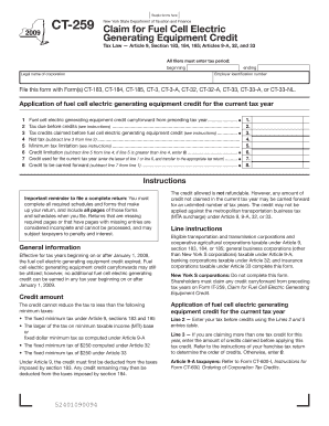 Fillable Online tax ny Form CT-259 - tax ny Fax Email Print - pdfFiller