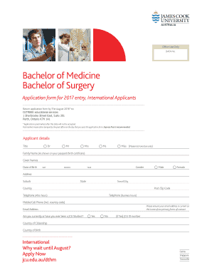 Fillable Online Application Form (MBBS) INTL 2017.pdf Fax Email Print ...