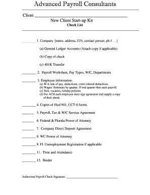 Fillable Online Company Profile - Advanced Payroll Fax Email Print ...