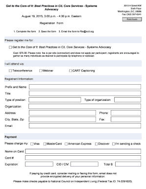 Fillable Online ncil printable registration form - ncil.org Fax Email ...