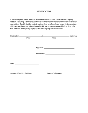 Fillable Online dir ca Verification for IMR Fax Email Print - pdfFiller