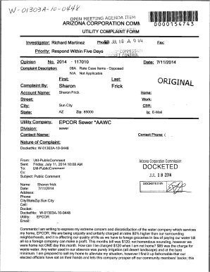 Fillable Online images edocket azcc UTILITY COMP P;-I QT FORM - images ...