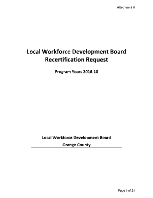 Fillable Online Local Board Recertification Request - Orange County Fax ...