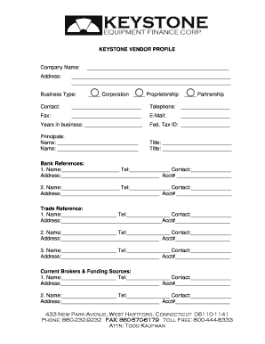 Fillable Online VENDOR CREDIT APPLICATION Fax Email Print - pdfFiller