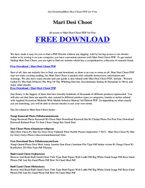 Desi Chut - Fill Online, Printable, Fillable, Blank | pdfFiller