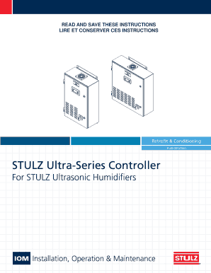 Fillable Online STULZ Ultra-Series Controller - STULZ.COM Fax Email ...