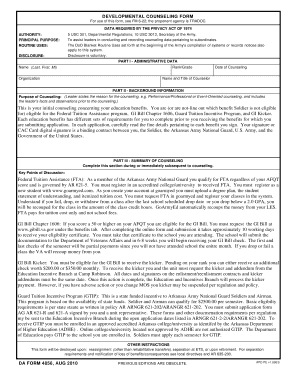 Fillable Online This is your initial counseling concerning your ...