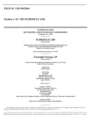 Fillable Online SCHEDULE 13D - Investor Relations - Foresight Energy ...