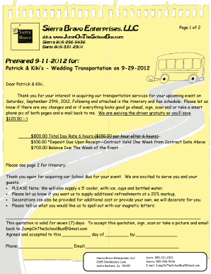 Fillable Online proposal and invoice - Jump On The School Bus Fax Email ...