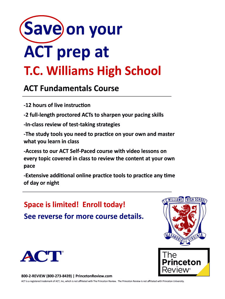 Fillable Online ACT prep at Fax Email Print - pdfFiller