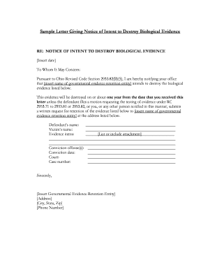 Destroy Letter - Fill Online, Printable, Fillable, Blank | pdfFiller