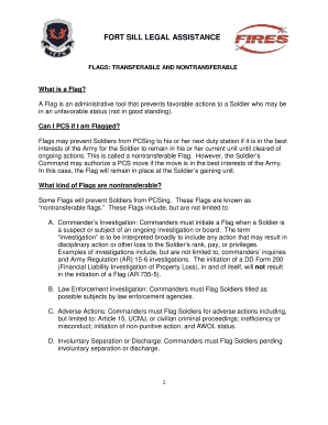 Fillable Online FLAGS: TRANSFERABLE AND NONTRANSFERABLE Fax Email Print ...