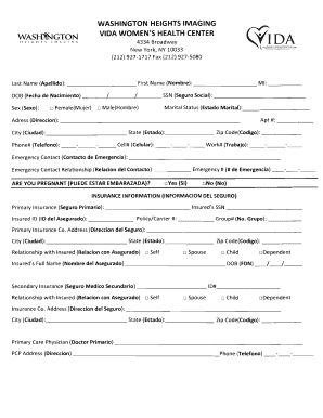 Fillable Online WASHINGTON HEIGHTS IMAGING Fax Email Print - pdfFiller