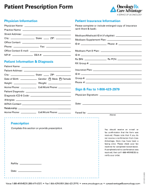 Fillable Online Patient Prescription Financial Assistance Form 11-10 v1 Fax Email Print - pdfFiller