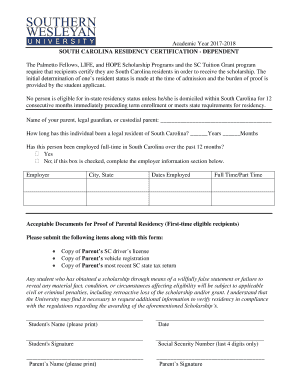 Fillable Online As a South Carolina Tuition Grant and/or South Carolina ...