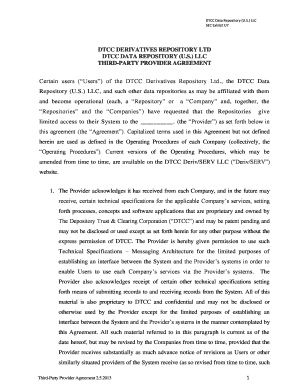 Fillable Online sec DTCC Data Repository (U.S.) LLC Form SDR ...