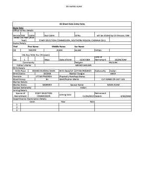 Fillable Online cgwb gov ER Sheet Data Entry Form Basic Data - cgwb gov ...