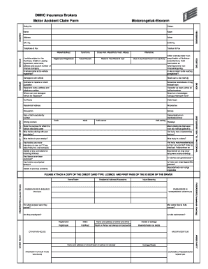 Fillable Online dmkc co DMKC Motor Accident Claim Form - DMKC Insurance ...
