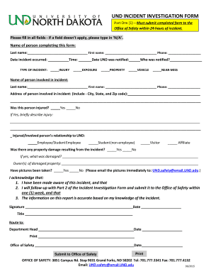 Fillable Online und Part One (1) Must submit completed form to the Fax ...