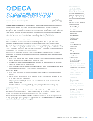 Fillable Online deca AND SKILLS - deca Fax Email Print - pdfFiller