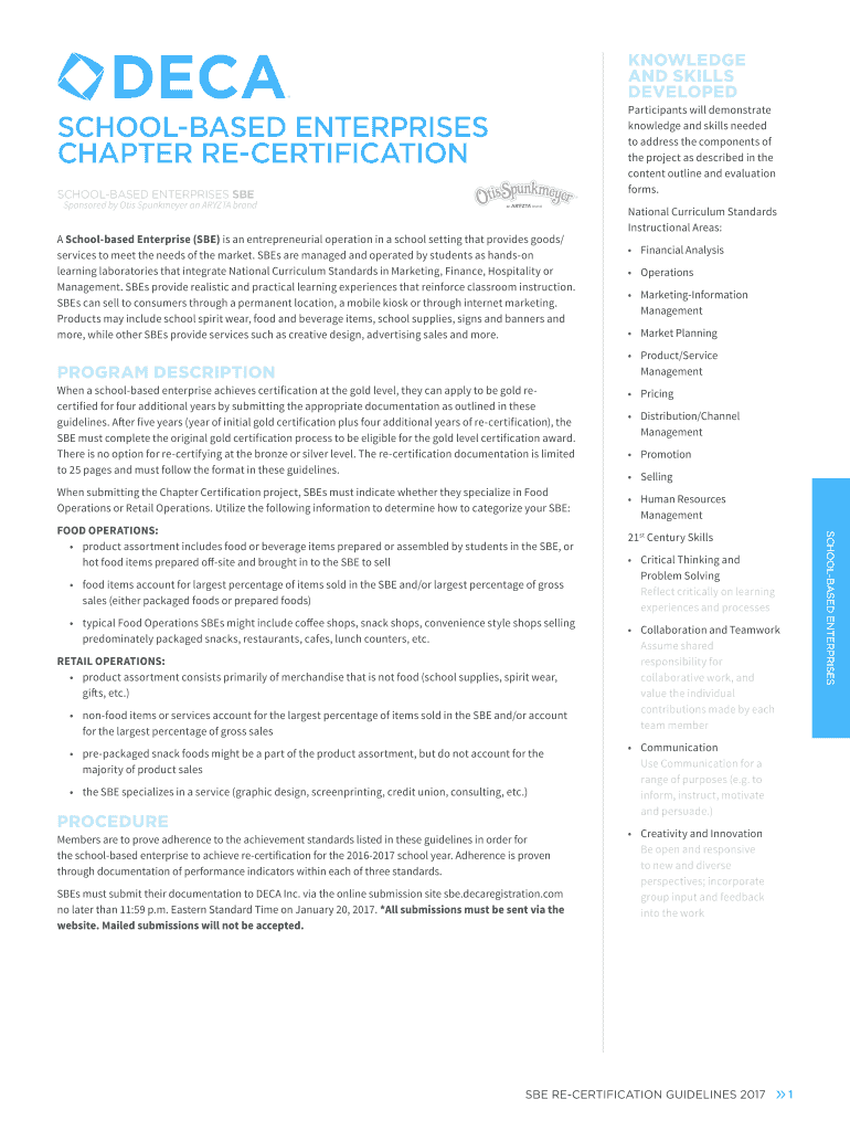 Fillable Online deca AND SKILLS - deca Fax Email Print - pdfFiller