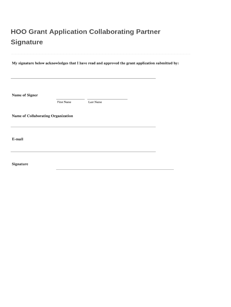 Fillable Online holdingourownonline Signature Page for Collaborating ...