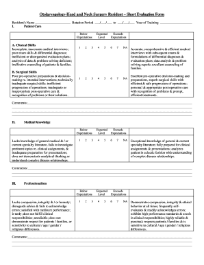 Fillable Online med unr Short Evaluation Form - med unr Fax Email Print ...