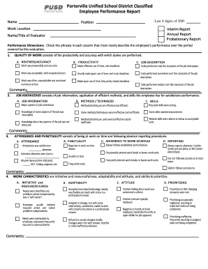 Fillable Online Classified Personnel Evaluation Form Fax Email Print ...