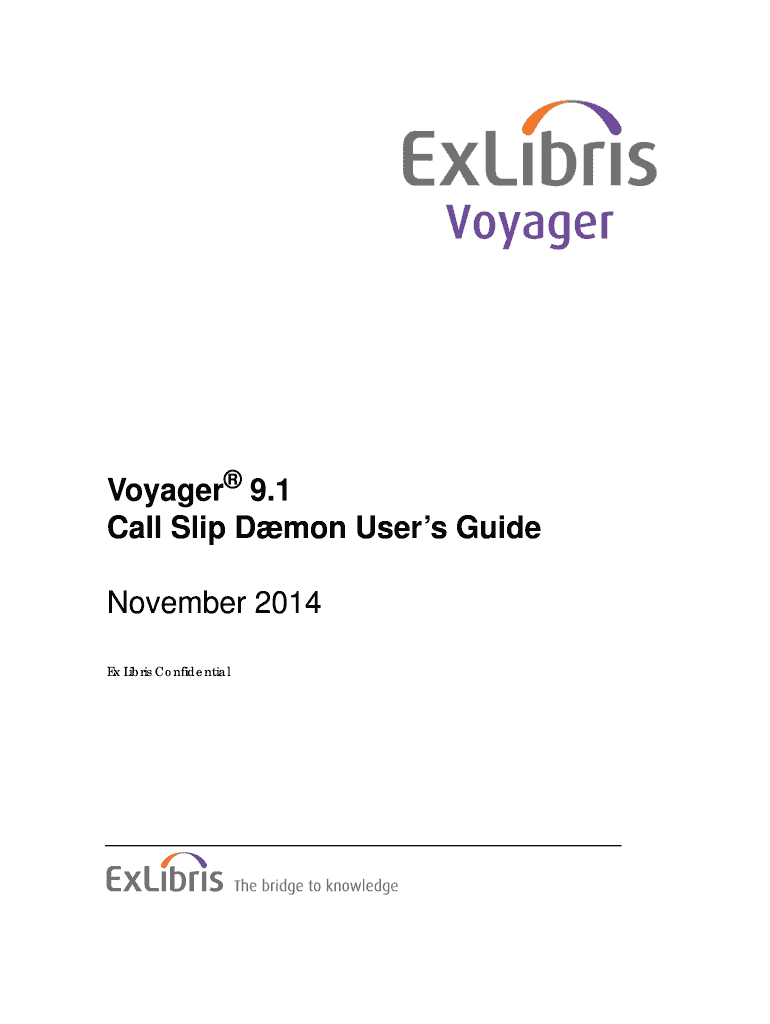 Fillable Online Call Slip. Version 9.1 Fax Email Print - pdfFiller