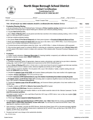 Fillable Online Compliance Checklist for Initial Cert ILP Fax Email Print - pdfFiller