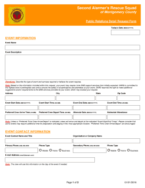 Fillable Online sars Second Alarmer's Rescue Squad Fax Email Print ...