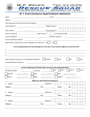 Fillable Online bruenrescue Membership App.docx Fax Email Print - pdfFiller
