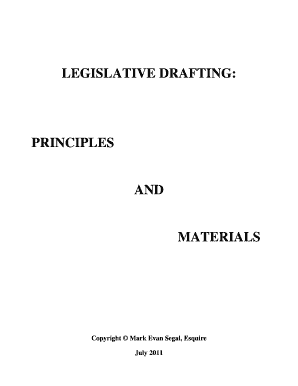 Fillable Online LEGISLATIVE DRAFTING EXAMPLES Fax Email Print - pdfFiller
