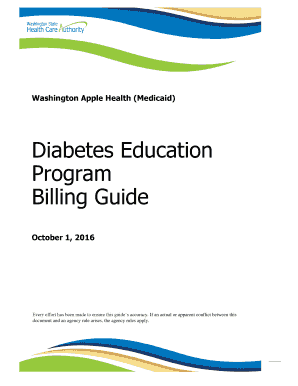 Fillable Online hca wa Diabetes Education Program Billing Guide - hca ...