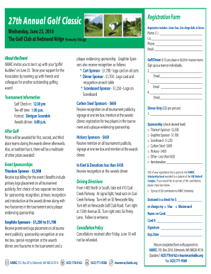 Fillable Online iiabkc Golf Tournament Registration Brochure. Golf Tournament Registration ...